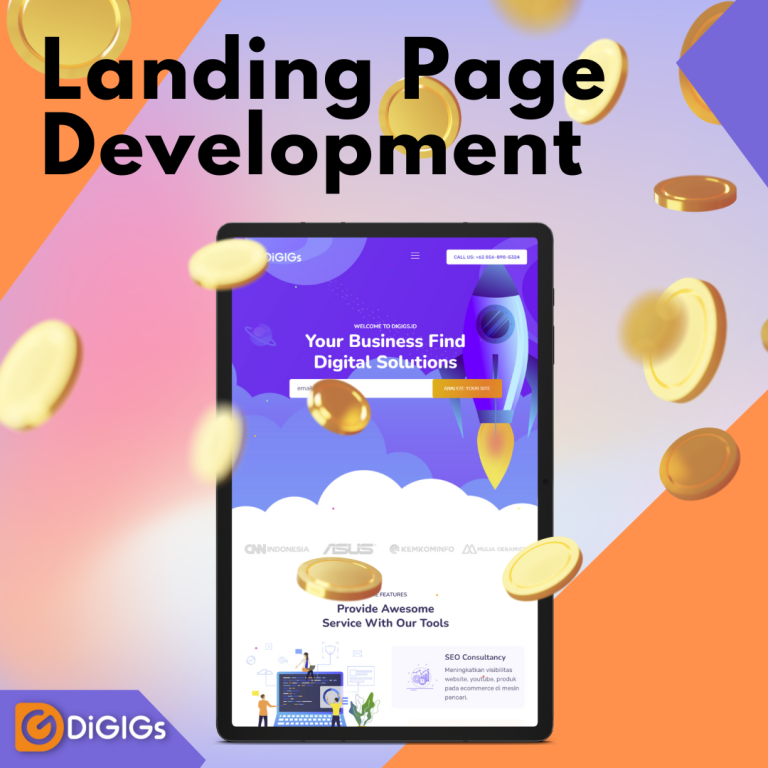 Landing Page Development - DIGIGS DIGITAL MARKETING